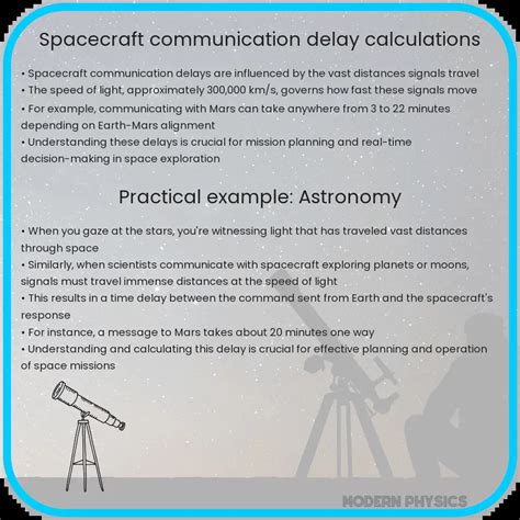 Spacecraft Communication Delay Relativity Speed And Distance