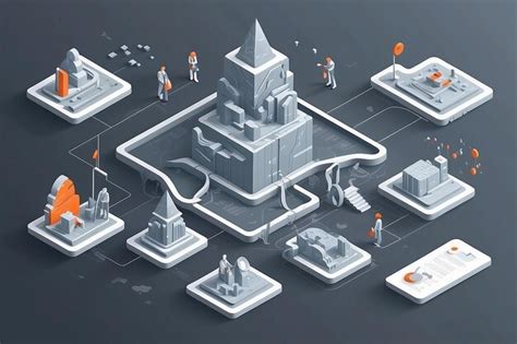 Premium Photo Problem Solving Isometric Illustration Lineal Grey