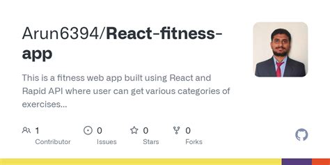 Github Arun6394react Fitness App This Is A Fitness Web App Built