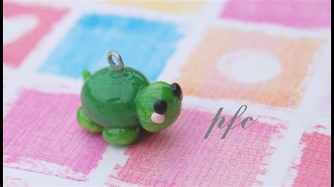 Diy Turtle Polymer Clay Charm Tutorial Youtube