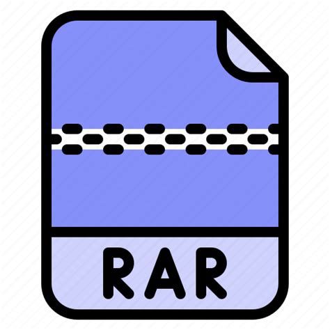 Digital Extension File Format Rar Icon Download On Iconfinder