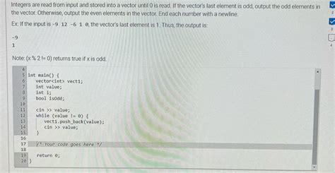 Answered Integers Are Read From Input And Stored Bartleby