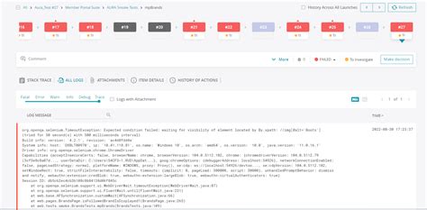 attach test screenshots to logs in reportportal using testng and log4j2 with java getting error