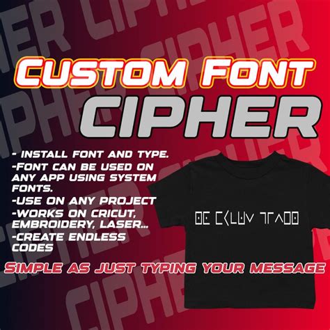 Custom Font Cipher Code Secret Code Encode Text Etsy Canada