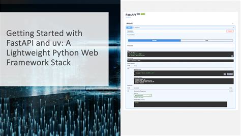 Getting Started With Fastapi And Uv A Lightweight Python Web Framework Stack Felix Augenstein