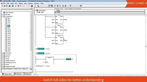 Part17 Integer Function Programming In Siemens Simatic Manager 56 Siemens Plc Youtube