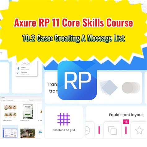 Axure Rp 11 Core Skills Course 102 Case Creating A Message List