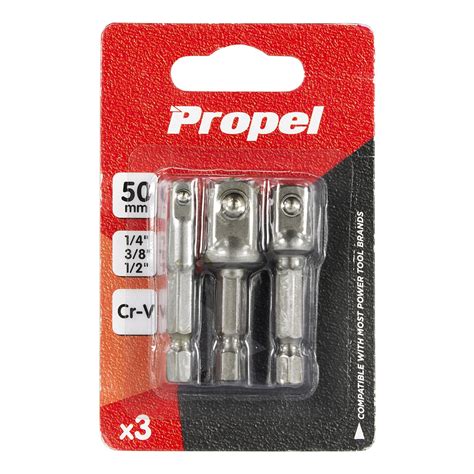 3pc Socket Adaptor Bit Set Propel Tools