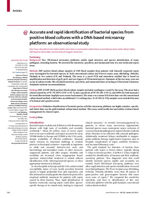pdf accurate and rapid identification of bacterial species from