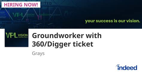 Groundworker With 360digger Ticket Grays