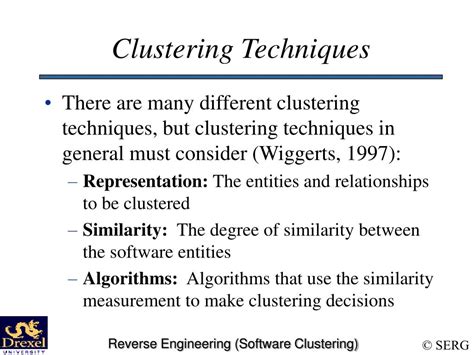 ppt clustering software systems to identify subsystem structures