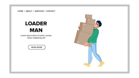 Premium Vector Loader Man Vector