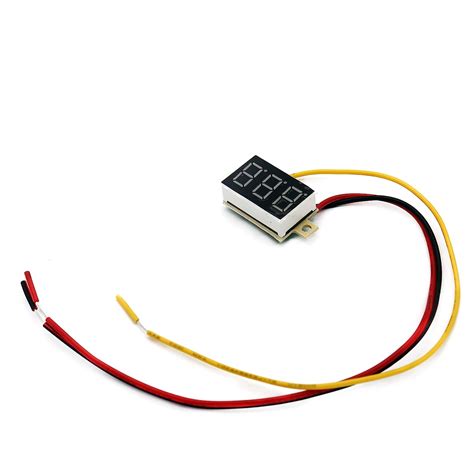 Electronic Spices 036 Inch 0 To 100v Three Wire Dc Voltmeter Display