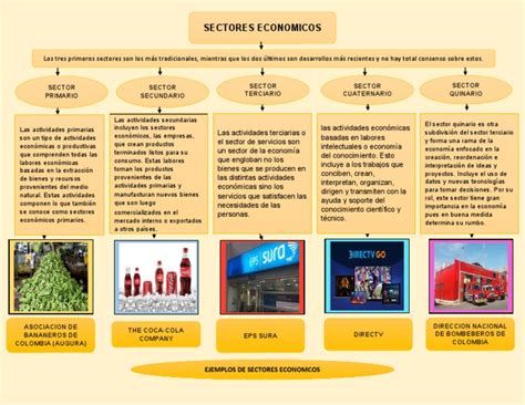 Mapa Conceptual Sectores Economicos Pdf Bienes Economias