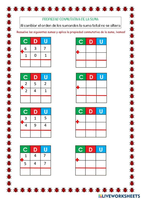 Propiedad Conmutativa De La Suma