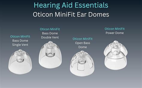 Hearing Aid Domes For Oticon Minifit Bass 10mm Double Vent