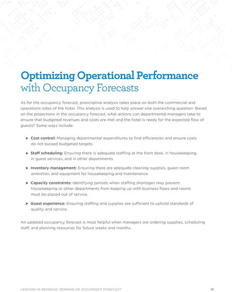 Lessons In Revenue Demand Vs Occupancy Forecast Ideas