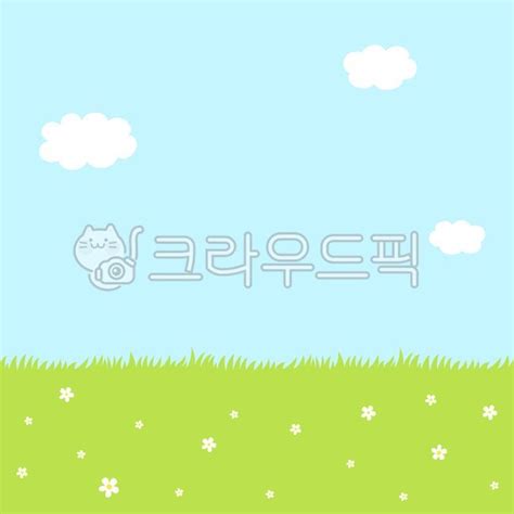 풍경 잔디 하늘 자연 구름 사진 이미지 일러스트 캘리그라피 Yisoh작가