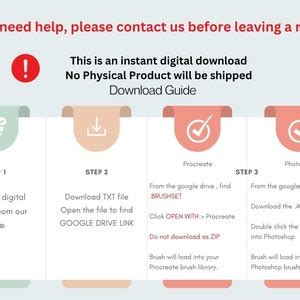Photoshop Procreate Smudge Blending Brush Set Shader Texture Soft Brushes Etsy