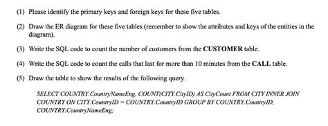 solved 2 given that a company has the following database