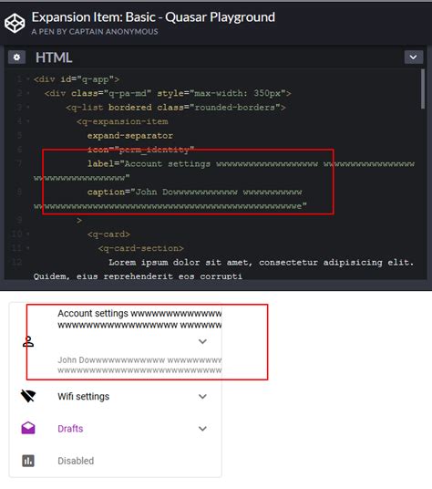 [v1][bug] long label caption breaks qexpansionitem · issue 3361