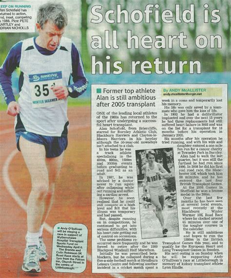 Alan Schofield New Start