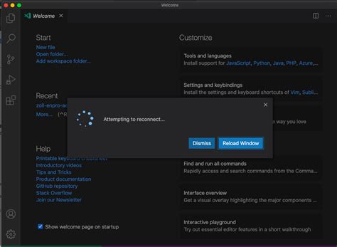 Not Able To Establish A Stable Connection To My Ec Instance Issue Microsoft Vscode