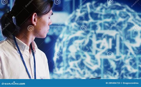 Computer Scientist Working With Ai Stock Video Video Of Computer Data 289406723