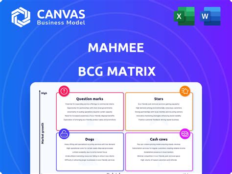 Mahmee Bcg Matriz Canvas Swot Pestel And Bcg Matrix Editable Templates For Startups