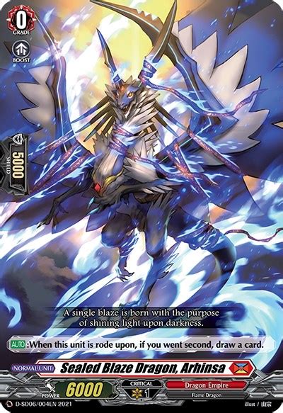 Sealed Blaze Dragon Arhinsa D Sd Mirei Minae Sealed Blaze Maiden
