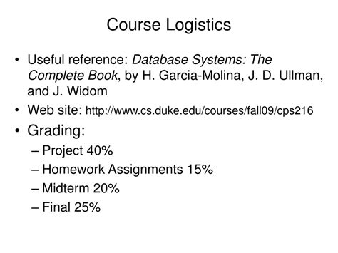PPT CPS 216 Advanced Database Systems PowerPoint Presentation Free