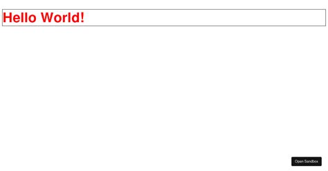 Inline Styling In Jsx Codesandbox Inline Styling In Jsx Codesandbox