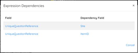 field dependencies softools