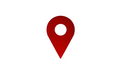 Red Map Pointer On Red Location Icon PNG