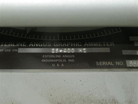 Esterline Angus 25 400hz Graphic Ammeter 1 Year Warranty Integrity Electric Direct