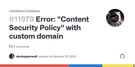 Error Content Security Policy With Custom Domain · Issue 11979