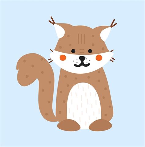 Premium Vector Cute Squirrel Concept