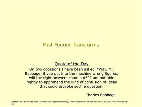 PPT Fast Fourier Transforms PowerPoint Presentation Free Download ID 161518