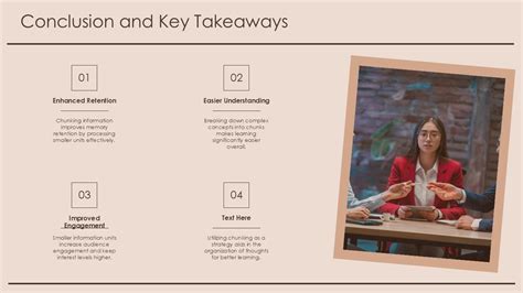 Conclusion And Key Takeaways Chunking Ppt Example St Ai Ss Ppt Slide