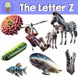 Alphabet Letter Z Beginning Sounds Realistic Clip Art Set Tpt