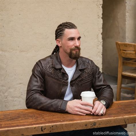 Men At Coffee Table Stable Diffusion Online