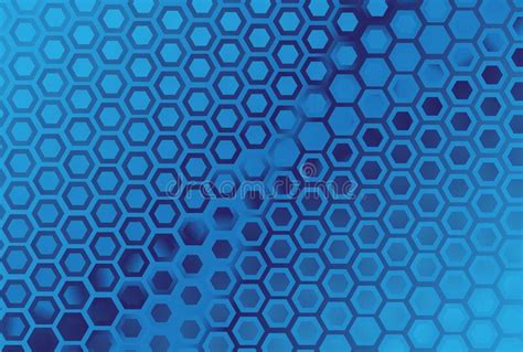 Abstract Blue Gradient Hexagon Pattern Background Beautiful Elegant Illustration Stock Vector