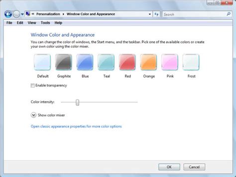 How To Change The Color Scheme In Windows Vista Dummies