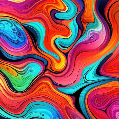 Premium Ai Image Fluid Textures Wallpaper