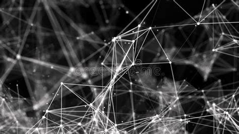 Abstract Motion Background Digital Plexus Polygon Data Networks Stock
