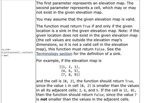 Solved The First Parameter Represents An Elevation Map The