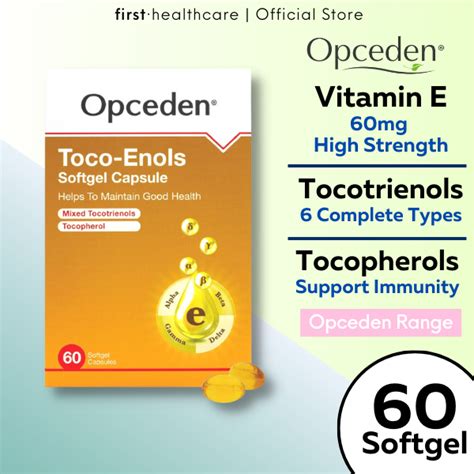 Opceden Toco Enols With Tocotrienols Tocopherol Vitamin E Potent