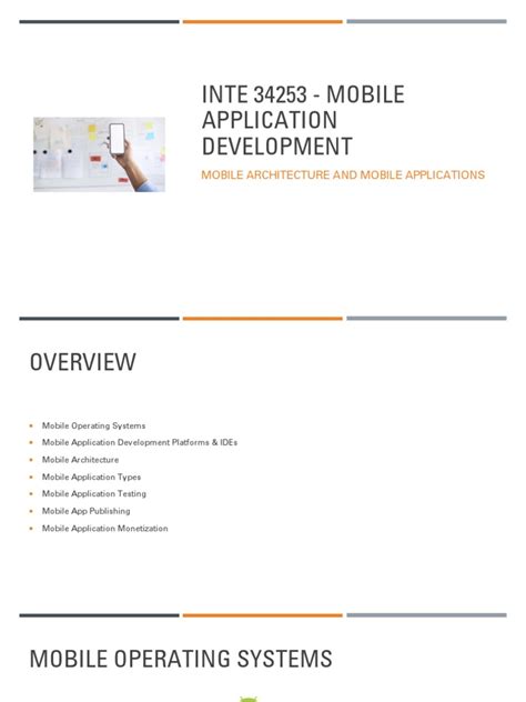 3 Mobile Architecture And Mobile Applications Pdf Mobile App