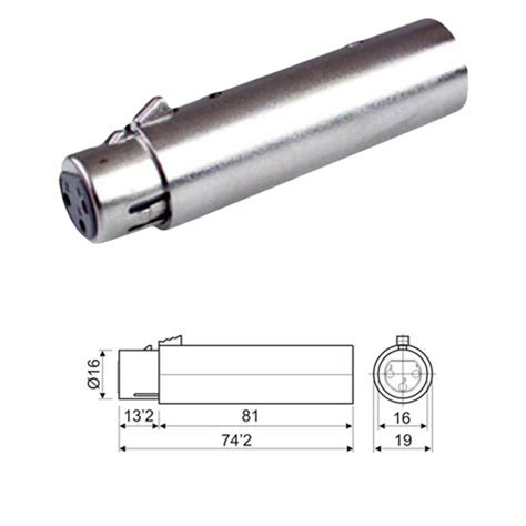 Conector Xlr 3 Pin Macho Hembra