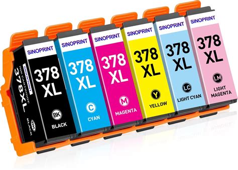 Sinoprint 378xl Ink Cartridge Compatible With Epson 378 Xl Ink For
